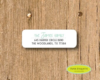 Customized Return Address Labels Custom Holiday Address | Etsy