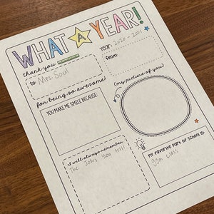 End of School Year Printable, Teacher Appreciation, End of School, All ...