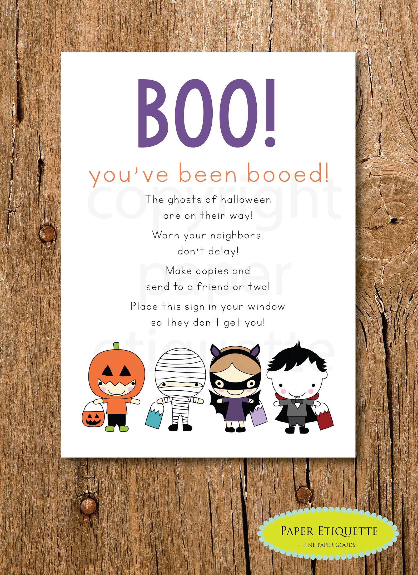 You've Been Booed Sign Boo Neighbor Sign Boo - Etsy