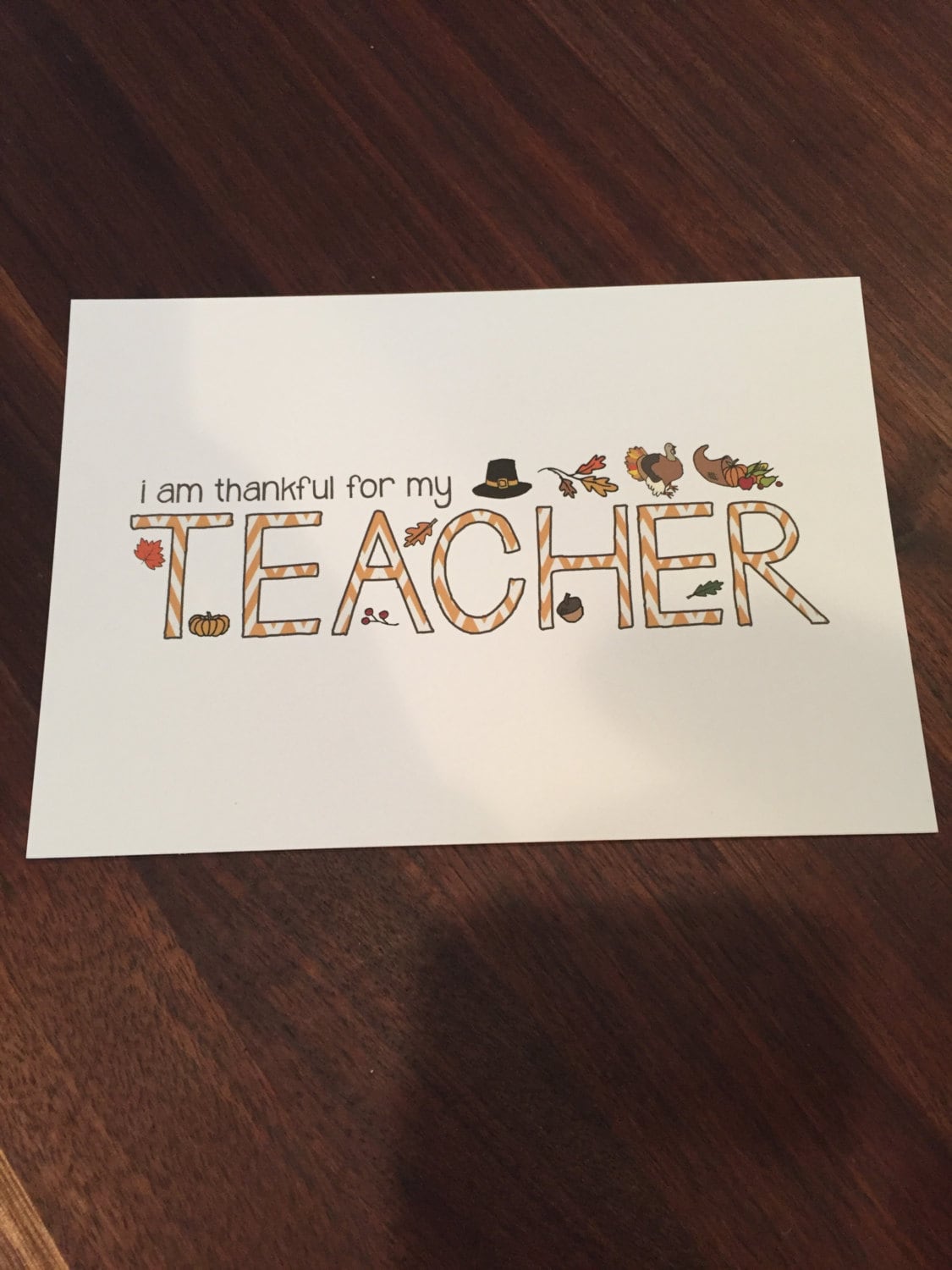Teacher Thanksgiving Gift /Thanksgiving Thankful For My | Etsy