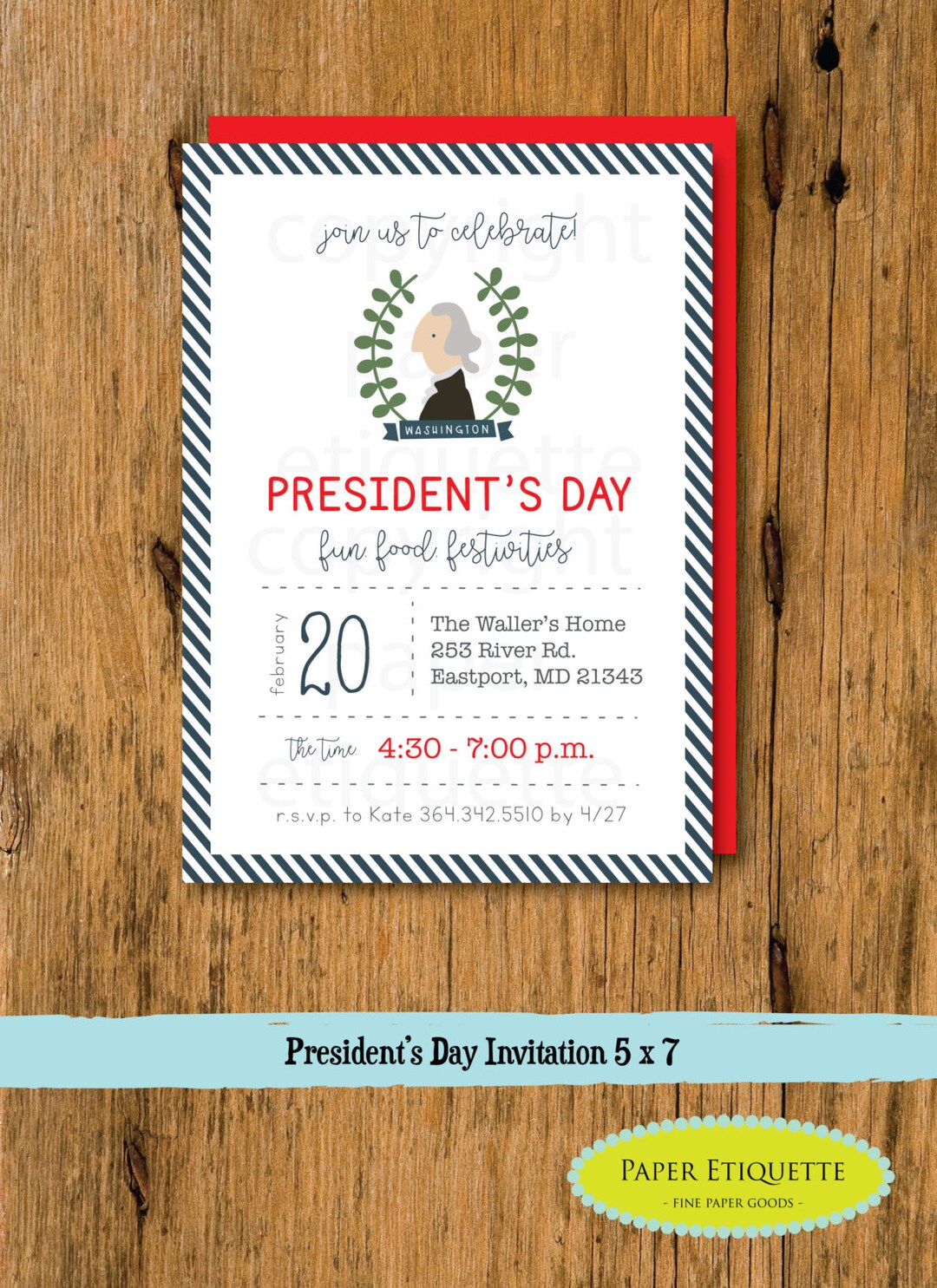 President's Day Birthday Invitations - Inauguration White House 2025 ...