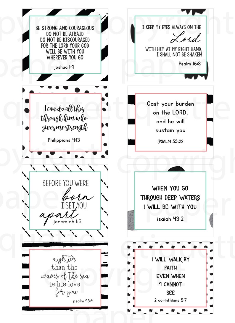 Christian Lunch Box Note Cards Prayer Notes Bible Verse | Etsy