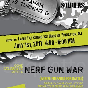 Laser Tag Camo Birthday Invite, War Birthday Party,pink Camo Birthday ...