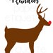 Pin the Nose on Rudolph Game Pin the Nose on the Reindeer Ugly Sweater ...