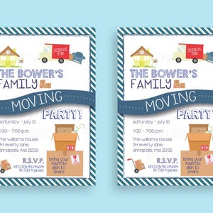 Going Away Party, Moving Party Invitation, Virtual Packing Party, We ...