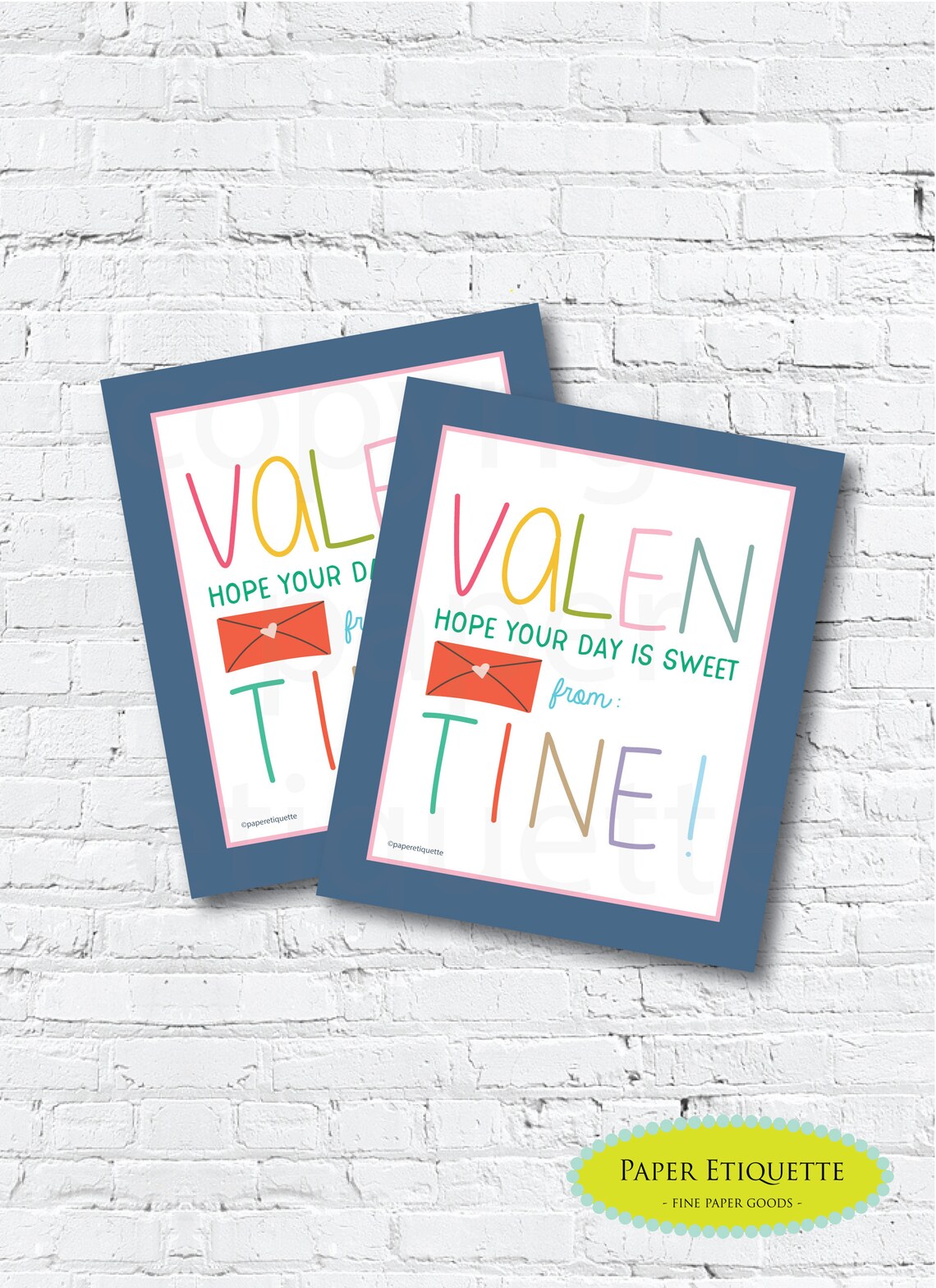 Colorful SMILE Valentine's Day Cards - Gender Neutral Valentine ...