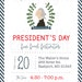 President's Day Birthday Invitations - Inauguration White House 2025 ...