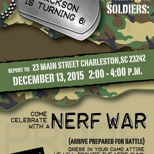 Laser Tag Camo Birthday Invite, War Birthday Party,pink Camo Birthday ...