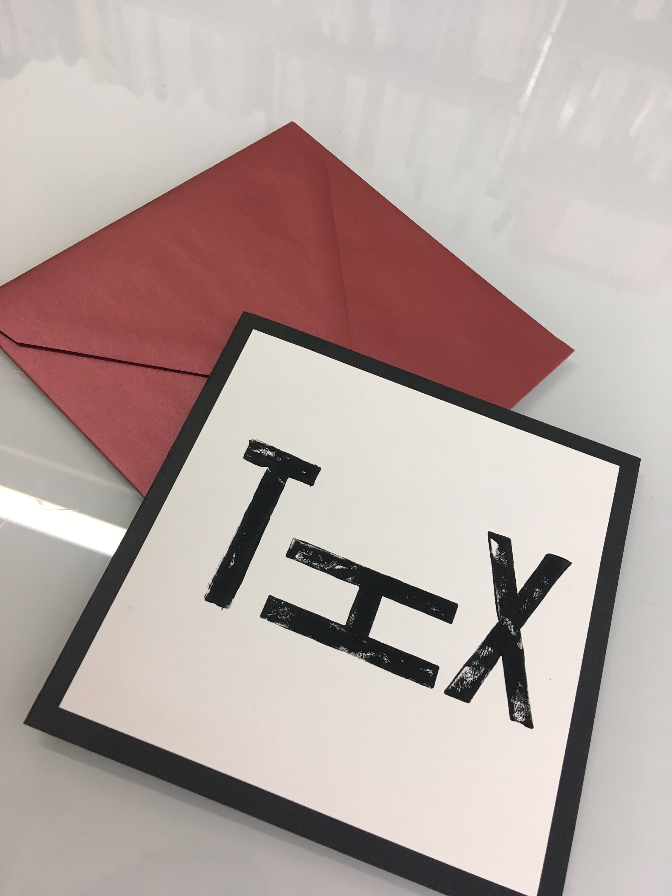 THX Hand-printed Black and White Greeting Card ORIGINAL - Etsy