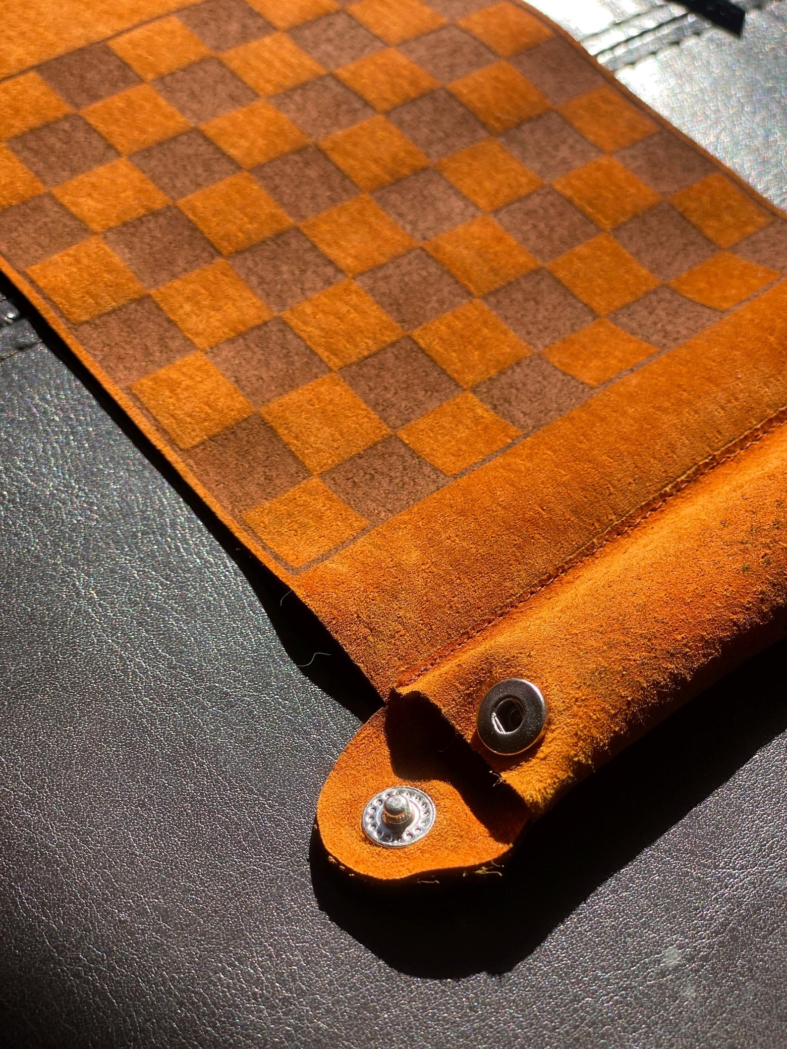 Leather Travel Chess and Checkers Roll-up Set: Portable Mini Game - Etsy