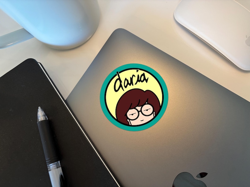 Daria Logo Sticker, 90's TV, MTV, Waterproof - Etsy