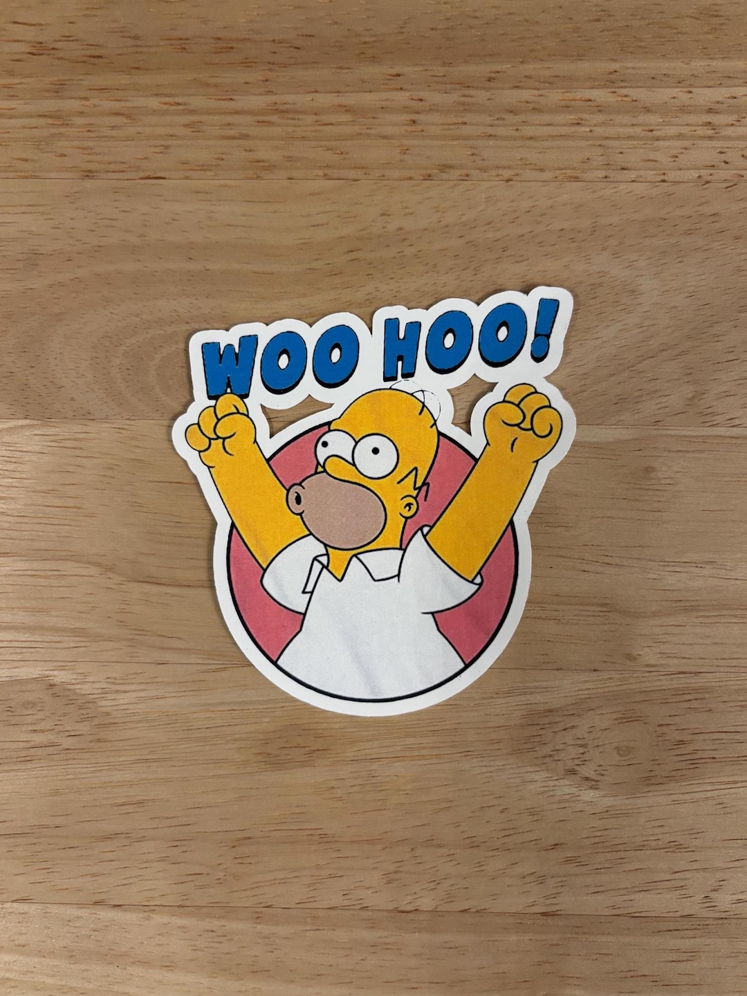 Homer Simpson Woo Hoo Sticker, the Simpsons, Classic TV, Waterproof ...