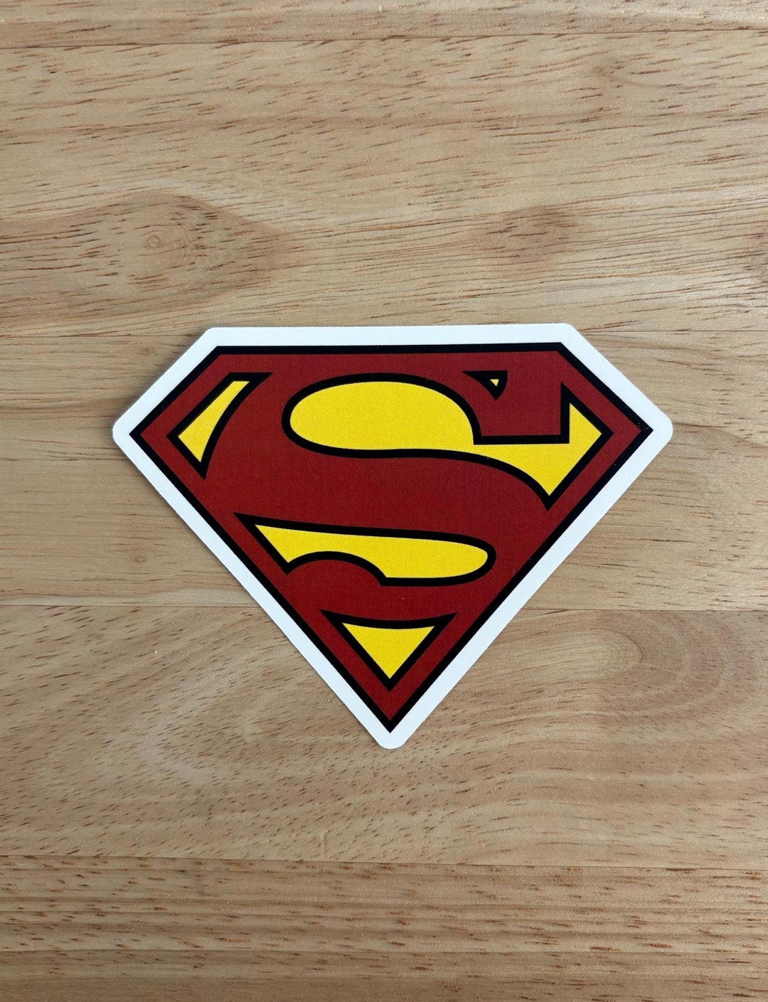 Superman Logo Sticker, DC Comics, Waterproof - Etsy