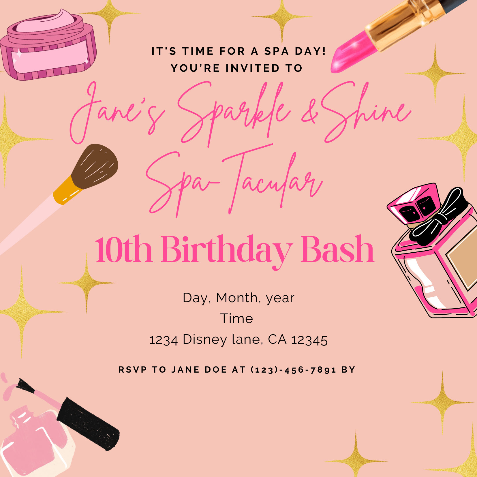 Editable Invitation & Itinerary Templates | Printable Event Planner ...