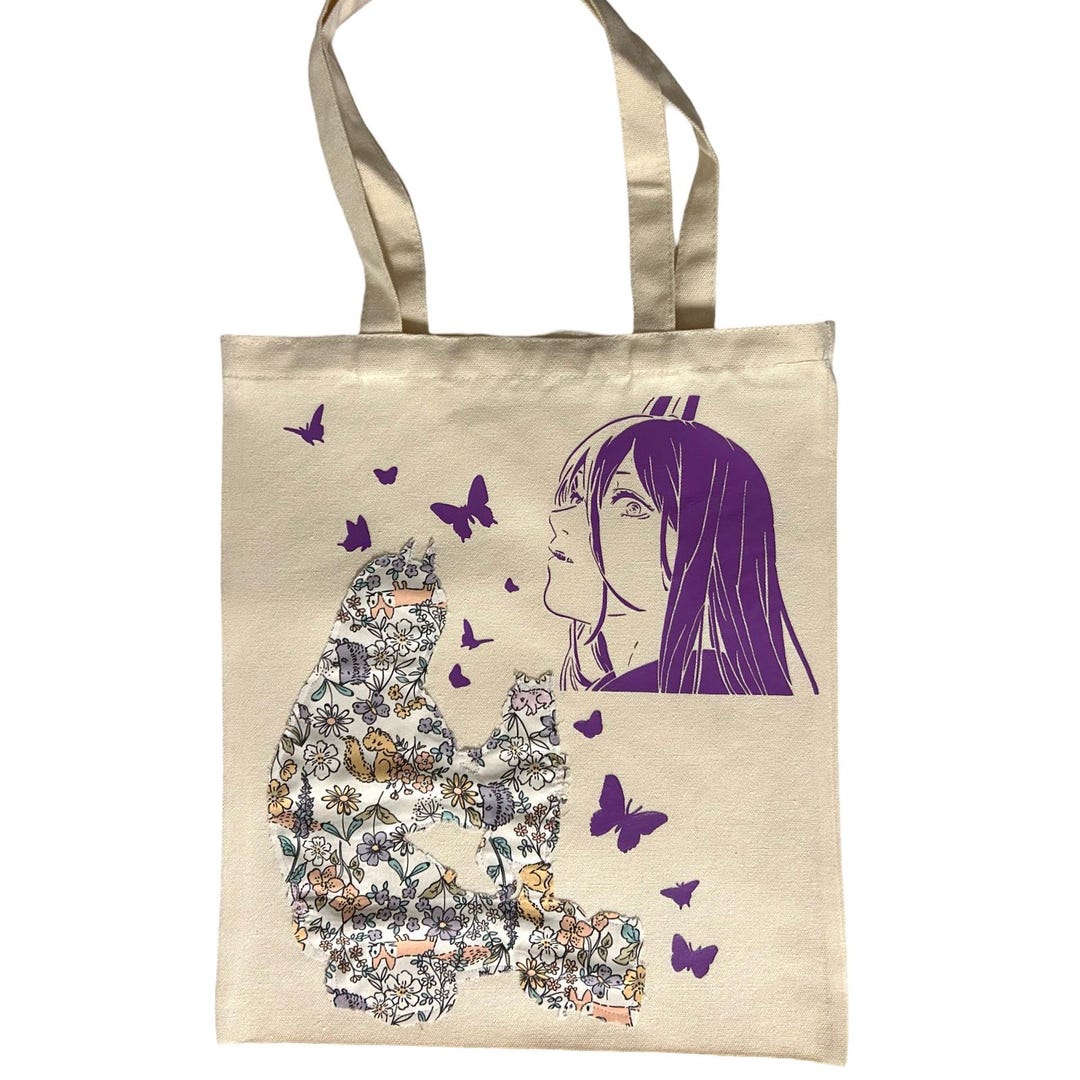 Cute Anime Inspired Power Tote Bag 1of1 Design - Etsy