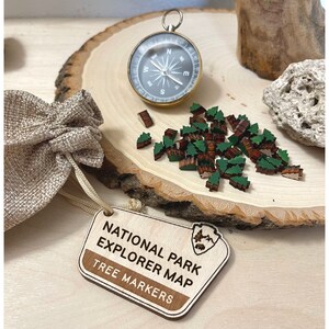 National Park Travel Map Sign Gift for Hikers US Travel Map National ...