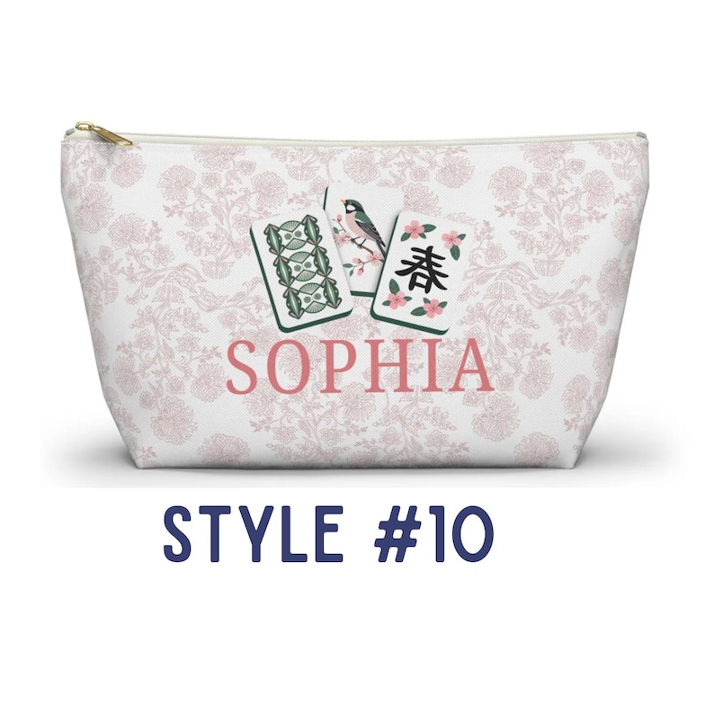 Mahjong Tile Pouch – Personalized Mahjong Bag for Tiles, Zipper Game ...