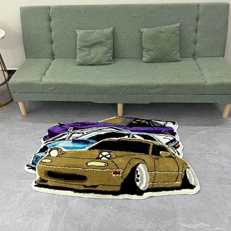 Sports Car Tufted Rug - Etsy UK