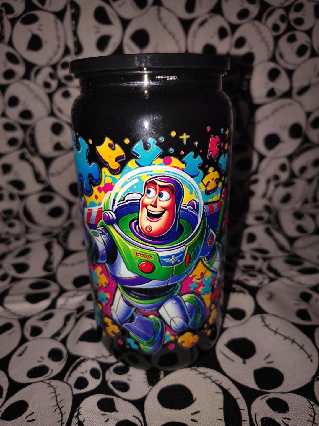 Toy Story Autism Awareness : Black Plastic 16 Oz Custom Cup - Etsy