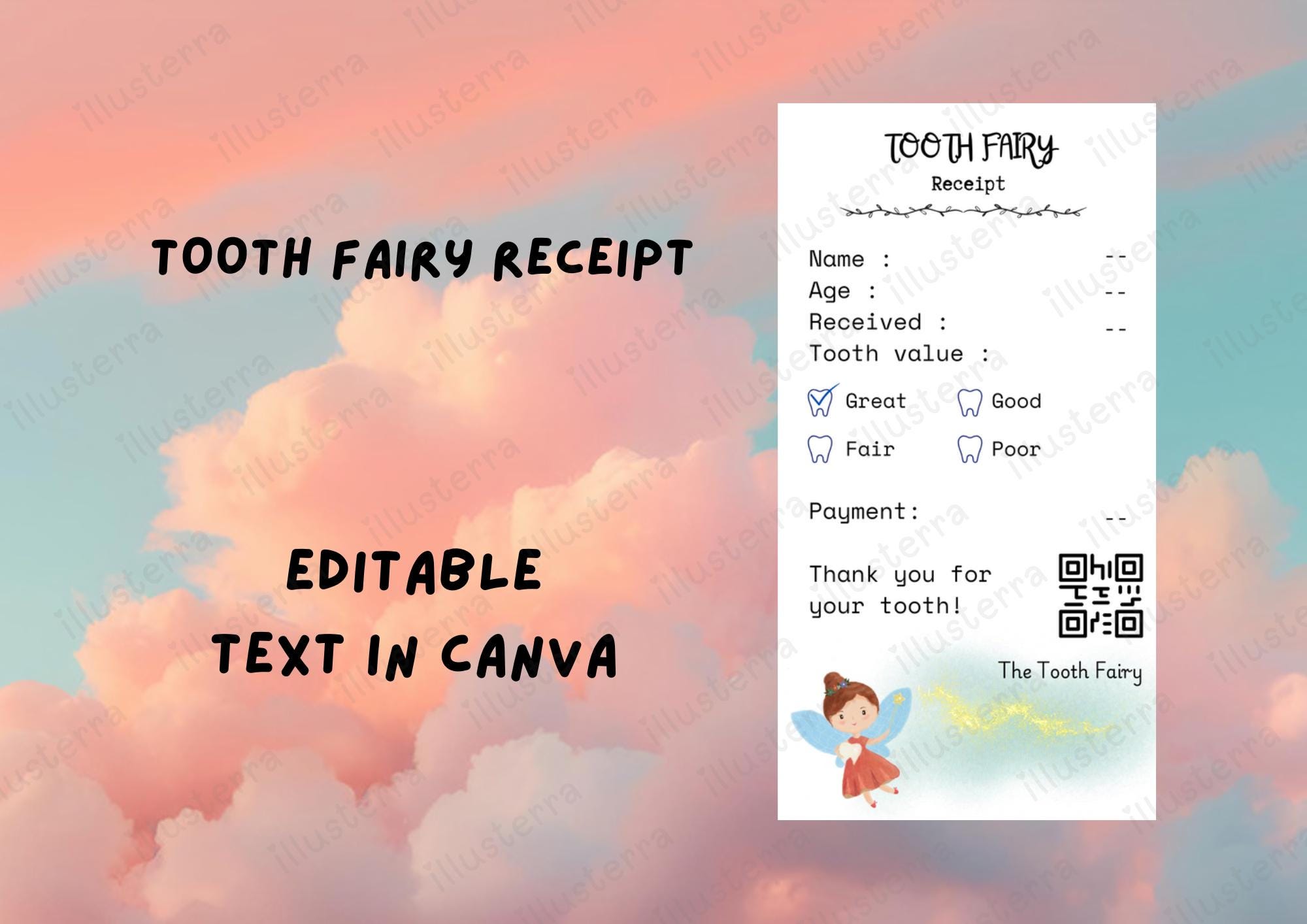 Editable Tooth Fairy Set With Envelope - Tooth Fairy Letter - Fully ...