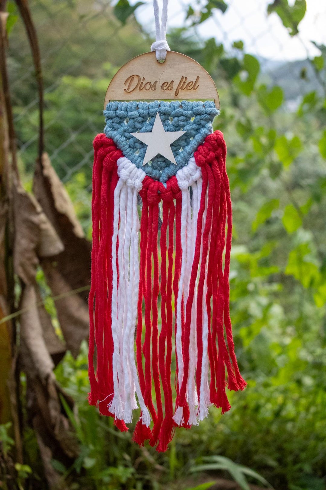 Puerto Rican Flag Macramé – Handmade Decor With Boricua Pride – Home ...