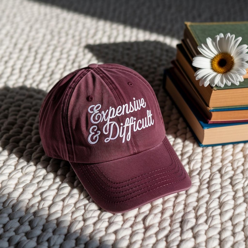 Embroidered Trucker Hat, Funny Sarcastic Wife Washed Cap - Etsy