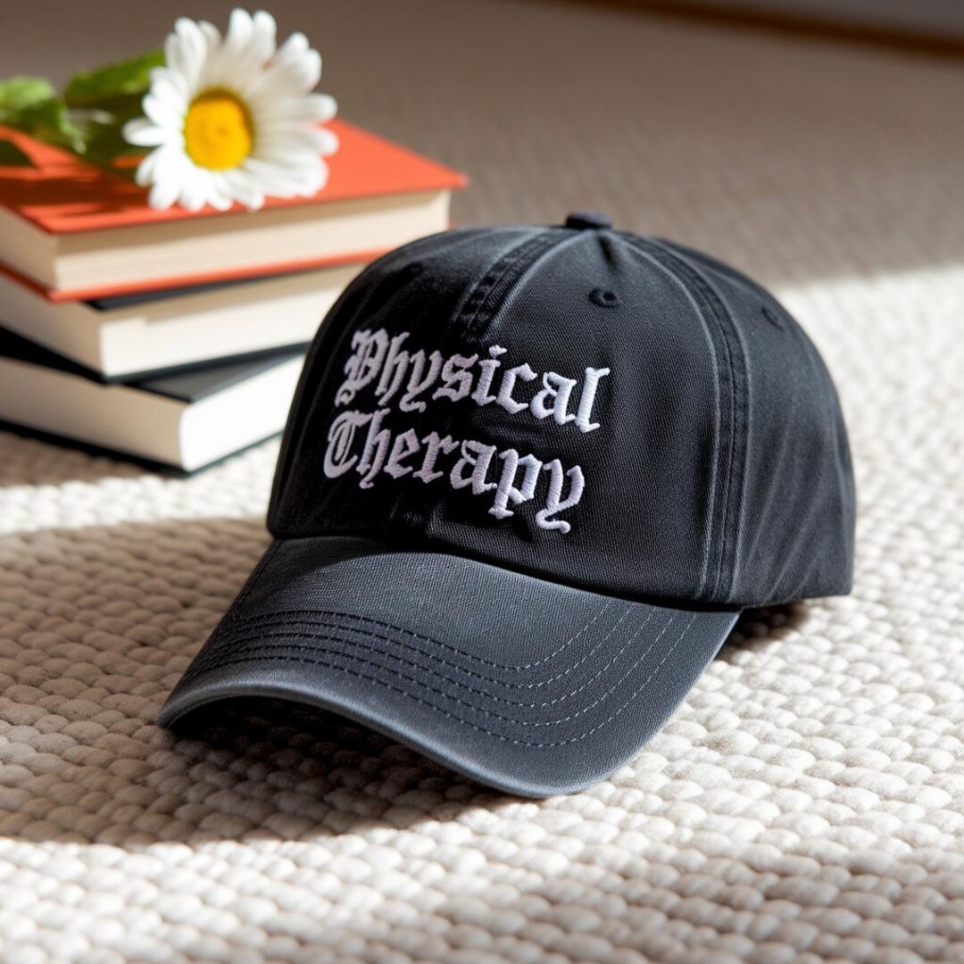 Embroidered Physical Therapy Hat, Cotton PT Cap - Etsy