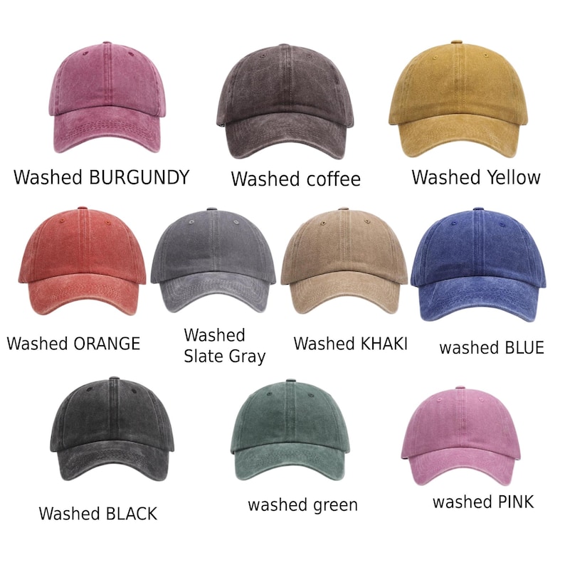 Sunflower Flower Embroidered Baseball Cap, Washed Cotton Curve Brim ...