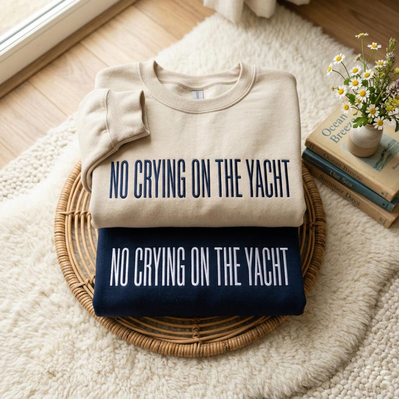 No Crying on Yacht - Etsy