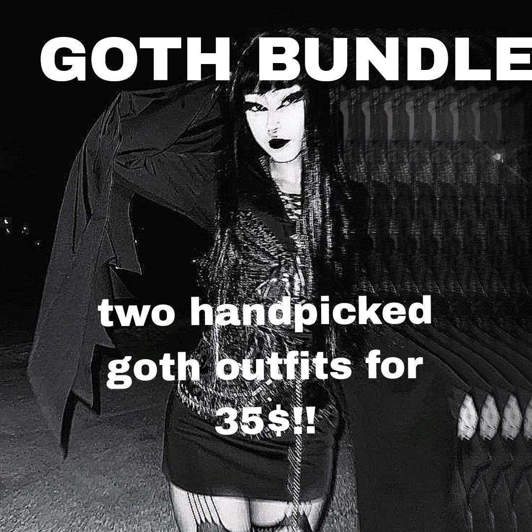 Two Handpicked Goth Outfits Goth Bundle CHECK DESCRIPTION - Etsy Australia