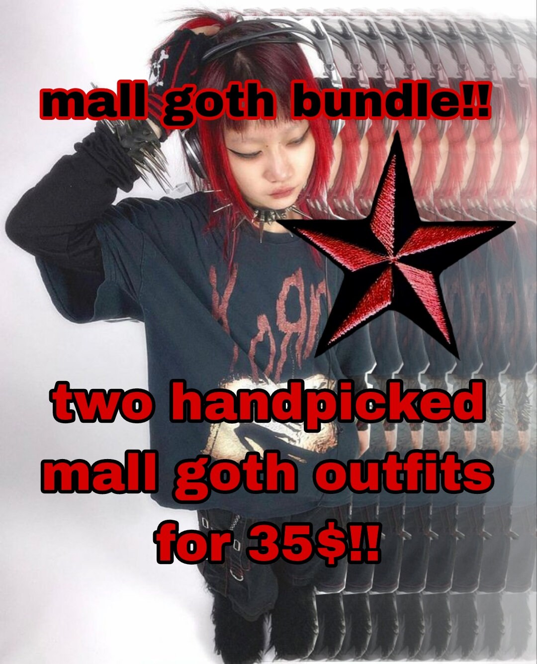 2 Handpicked Mall Goth Outfits Mall Goth Bundle CHECK DESCRIPTION - Etsy