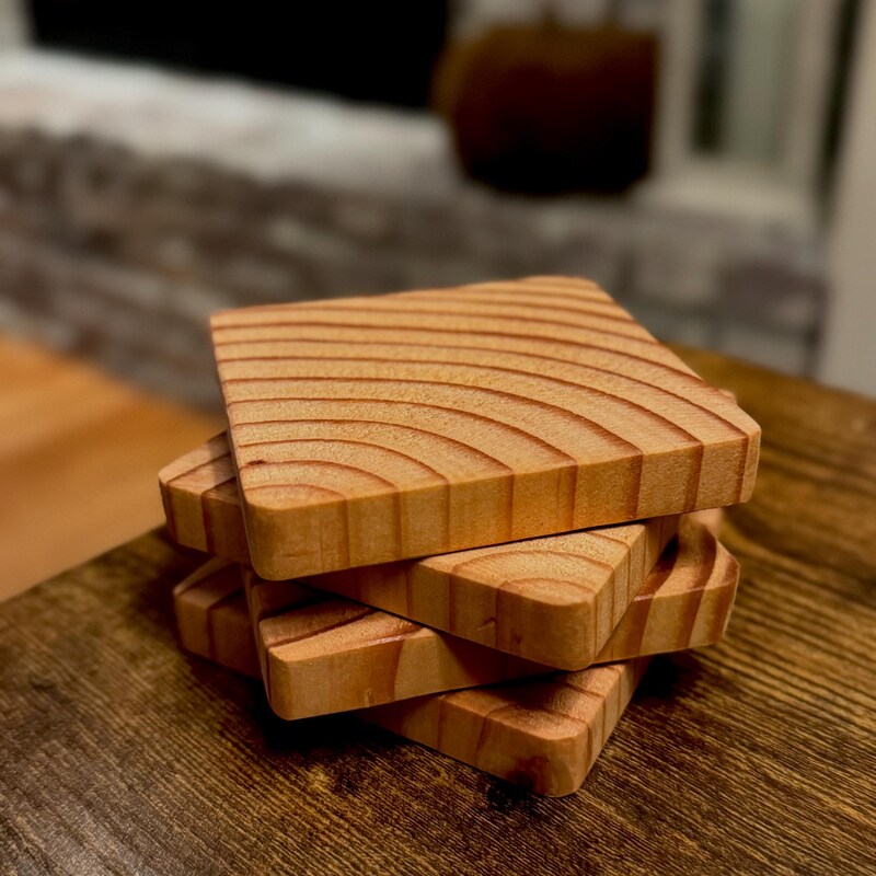 Wood Drink Coasters - Etsy