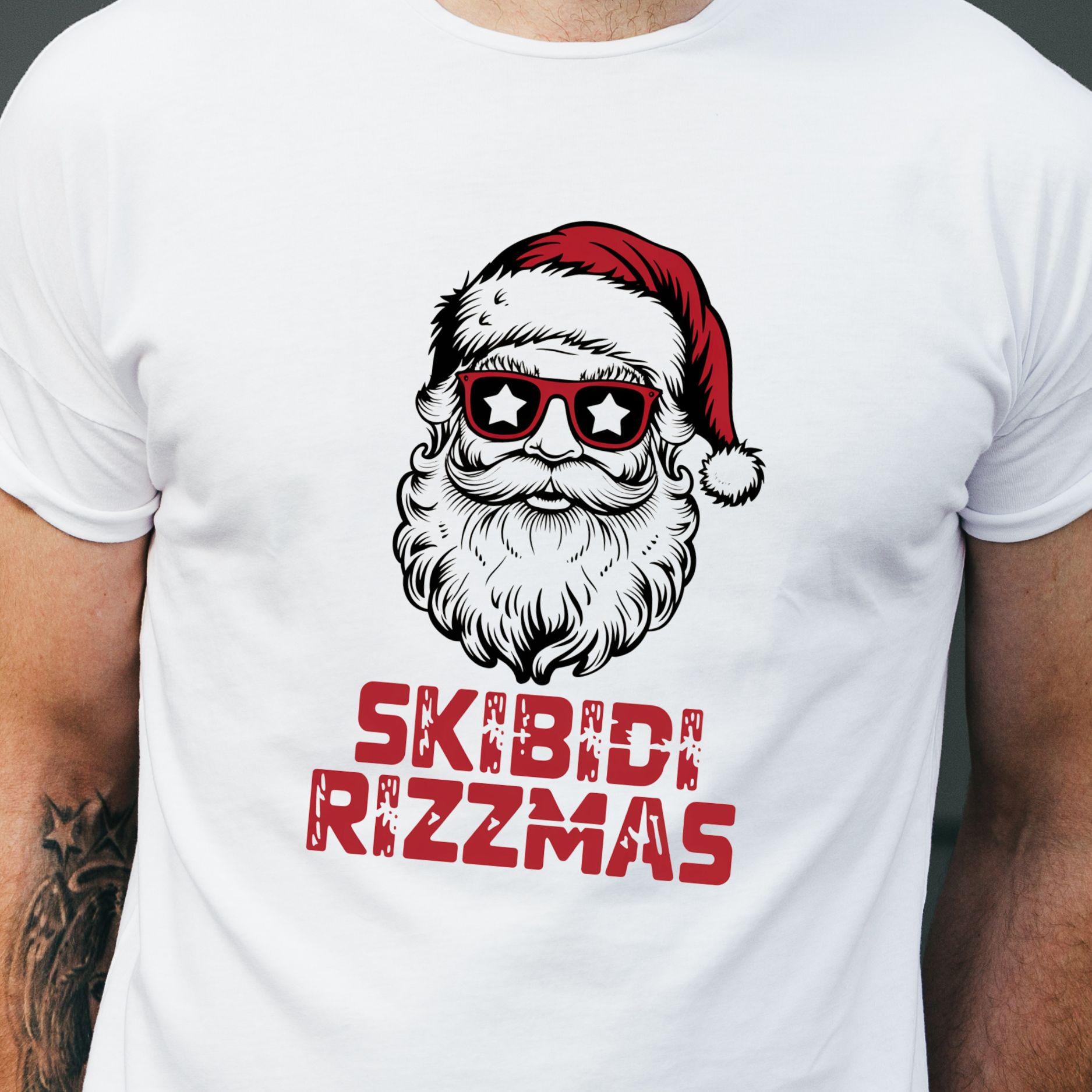 Skibidi Rizzmas Png, Merry Rizzmas Santa Bruh Christmas Png, Rizz the ...