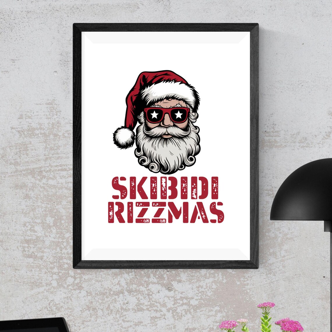 Skibidi Rizzmas Png, Merry Rizzmas Santa Bruh Christmas Png, Rizz the ...