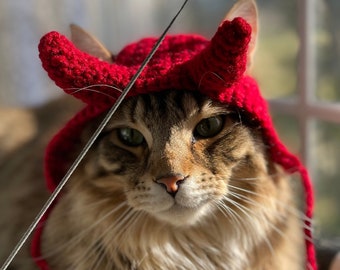 Devil Cat Hat - Etsy