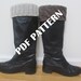 PATTERN - 2 in 1 Boot Toppers - Knitted - DIY - Etsy