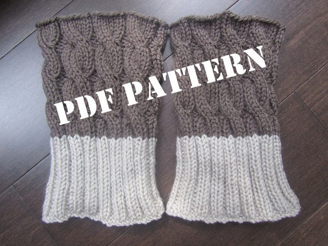 PATTERN - 2 in 1 Boot Toppers - Knitted - DIY - Etsy