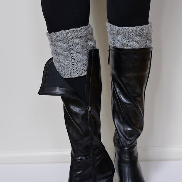 Knitted Boot Cuffs - Etsy
