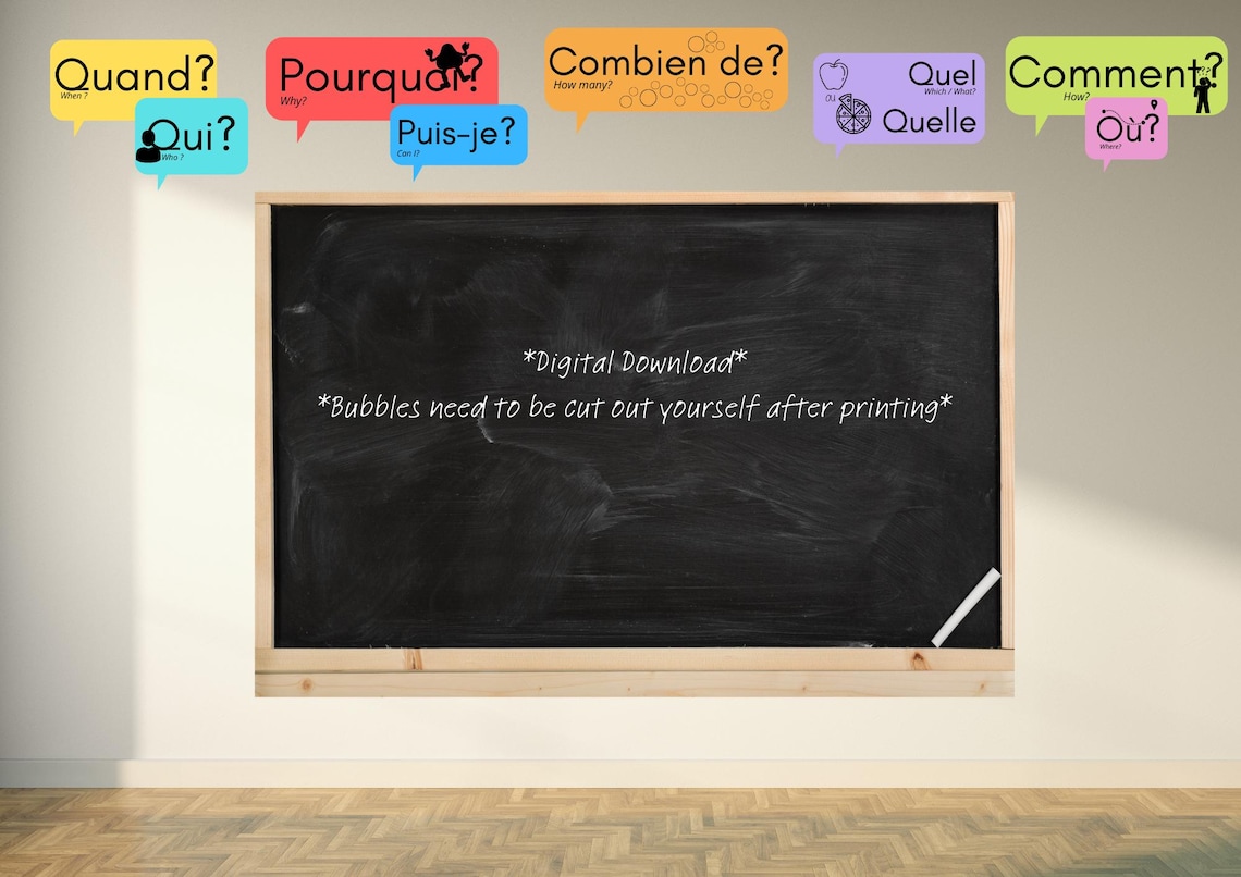 Mots Interrogatifs | Question Words | French Reference Posters ...