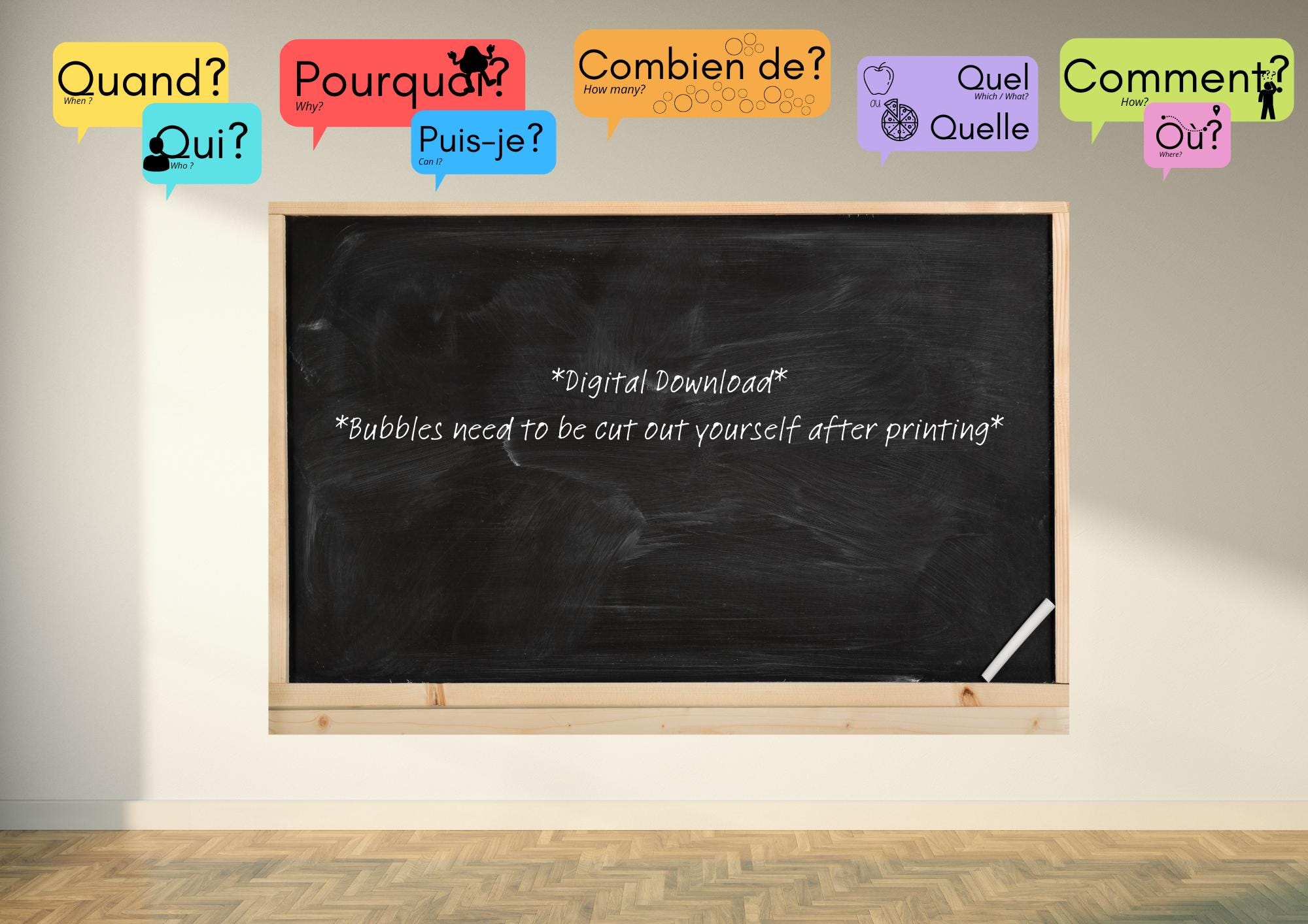 Mots Interrogatifs | Question Words | French Reference Posters ...