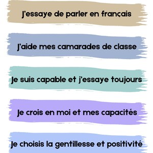French Classroom Posters | Student Statements | Growth Mindset ...