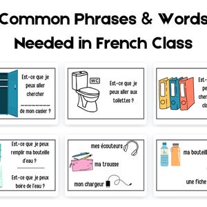 French Classroom Phrases Printable / Helpful Reminder Phrases for ...