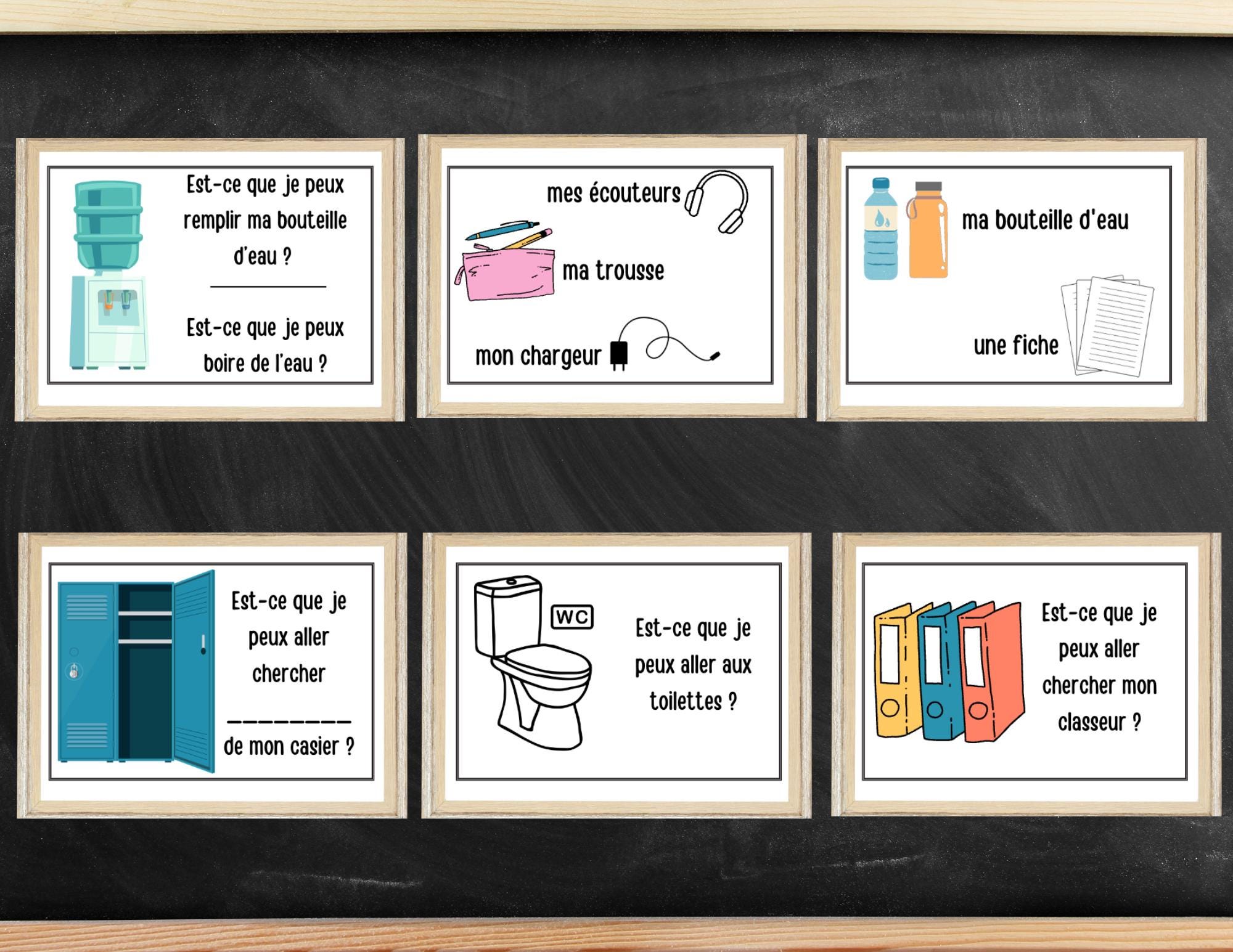 French Classroom Phrases Printable / Helpful Reminder Phrases for ...