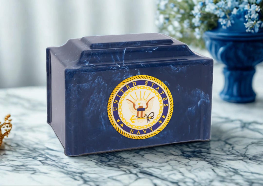 Military Marble Cremation Urn | US Navy - Etsy