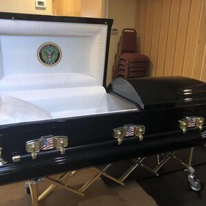 Veteran Premier | Steel Casket - Etsy