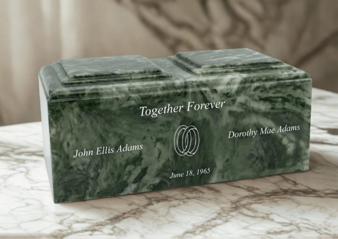 Companion Marble Urn | Urns for Two - Etsy