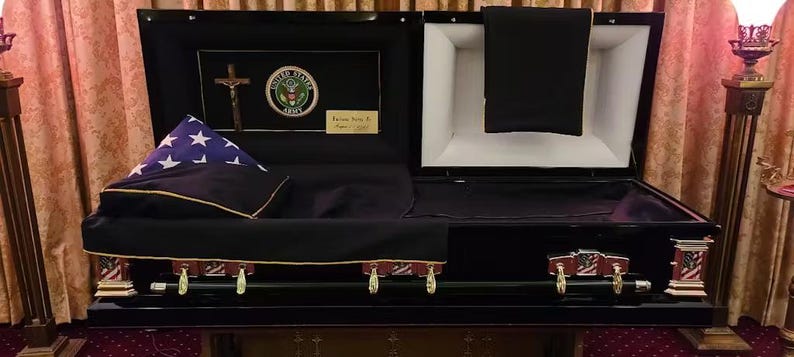 Veteran Premier | Steel Casket - Etsy