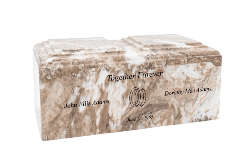 Companion Marble Urn | Urns for Two - Etsy