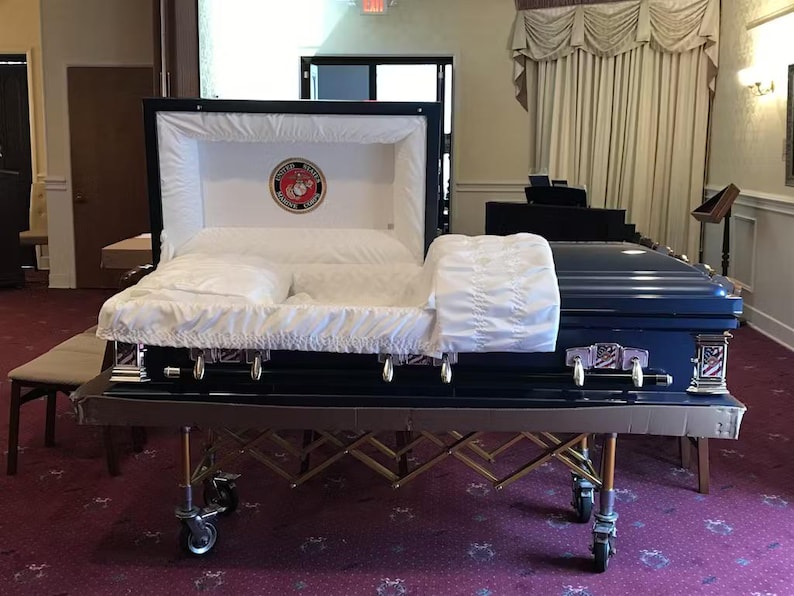 Veteran Premier | Steel Casket - Etsy