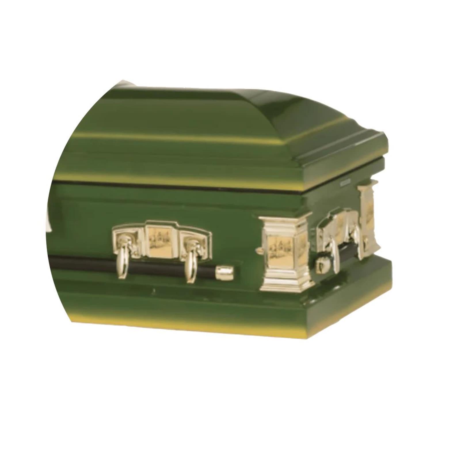 Farmer | Green Steel Casket With White Interior - Etsy
